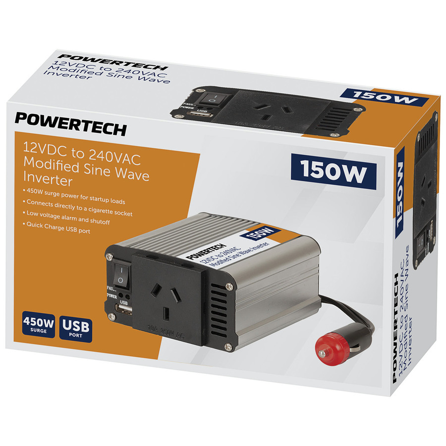 BuzzBuy Australia - Powertech 150W (450W) 12VDC to 240VAC Modified ...