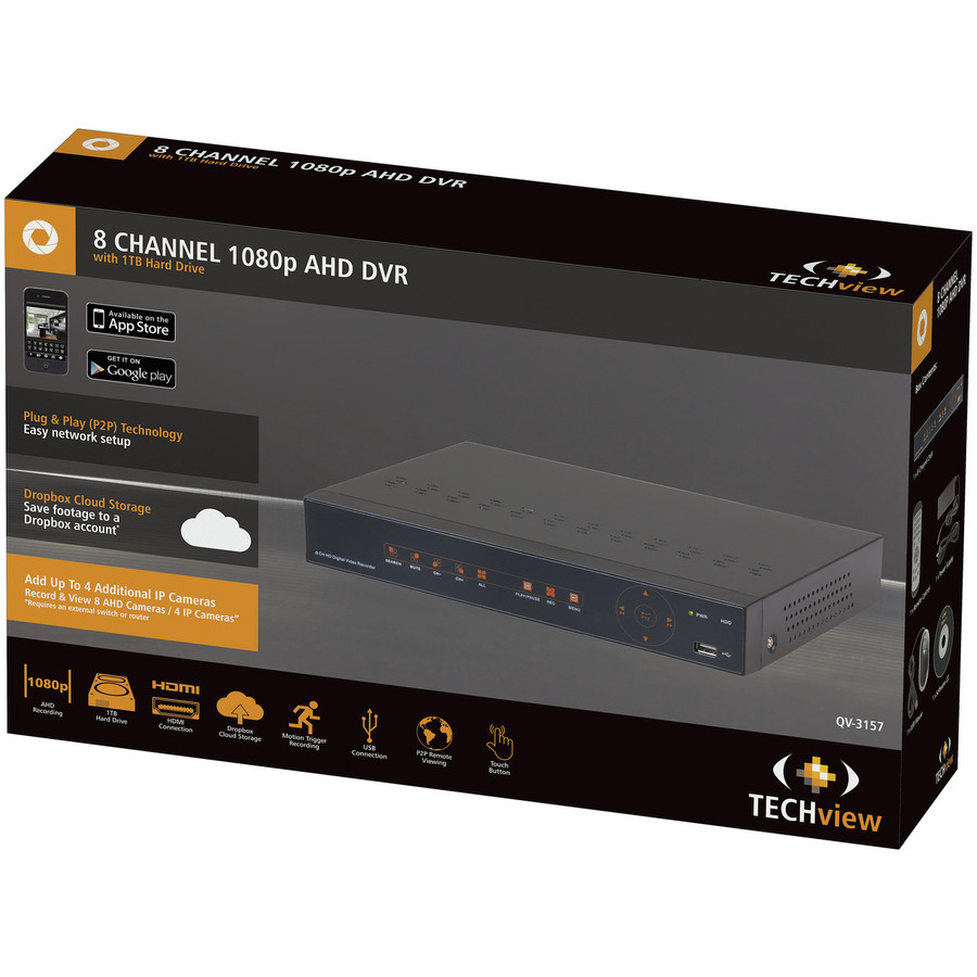 BuzzBuy Australia - Techview 8 Channel 1080p AHD DVR